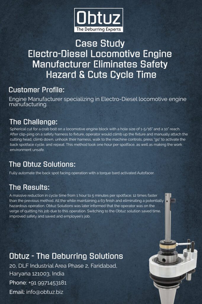 Spot Facing & Chamfering | Efficient Bore Solutions | Obtuz